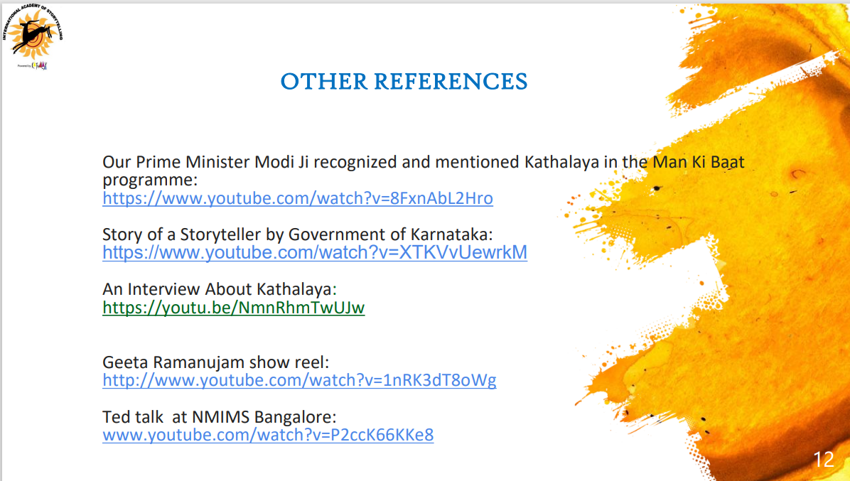 KATHALAYA STORYTELLING 3-Day Certified Beginners Course - MAYAAKATHA